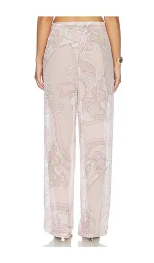 CIN CIN Oasis Printed Viscose Wide-leg Pants