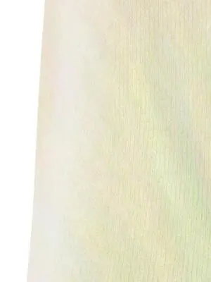 Co Name Ribbed Knit Silk-blend Top