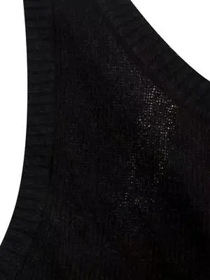 Co Coribbed Knit Silk-blend Sleeveless Top