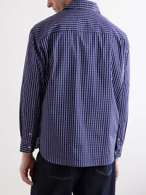 NOAH Oversized Checked Cotton-poplin Shirt