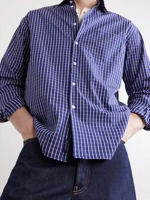 NOAH Oversized Checked Cotton-poplin Shirt