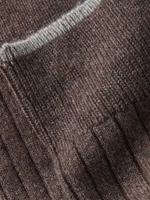 Brunello Cucinelli Ribbed Cashmere Knee-high Socks