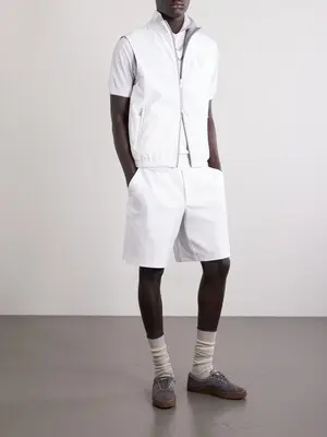 Brunello Cucinelli Logo-appliquéd Shell Golf Vest