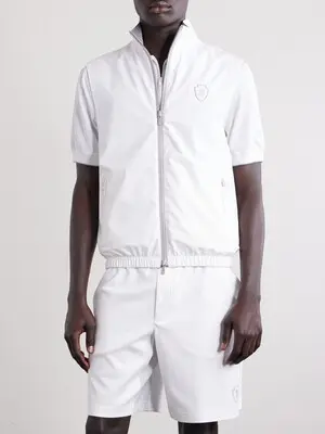 Brunello Cucinelli Logo-appliquéd Shell Golf Vest