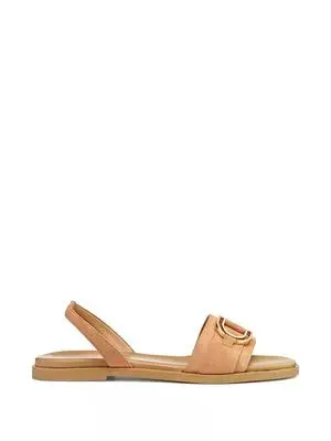 Geox Slingback Sandals With Buckle Detail - Neutrals