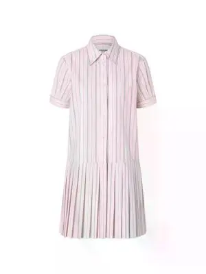 Thom Browne Thom Browne Pleated Mini Dress Pink
