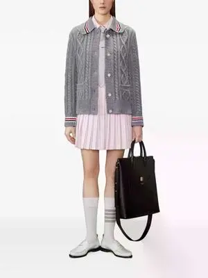 Thom Browne Pleated Mini Dress - Pink