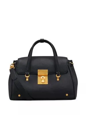 Thom Browne Small Bolton Leather Tote Bag
