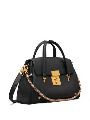 Thom Browne Small Bolton Leather Tote Bag