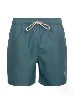Barbour Logo-embroidered Swim Shorts - Blue
