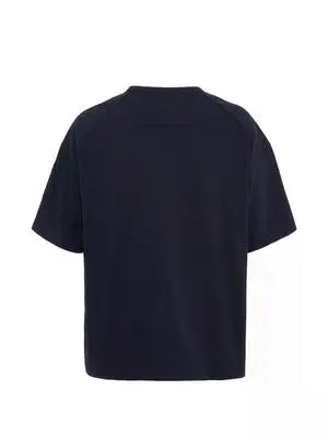 JUUN.J Logo-embroidered Patch-detail T-shirt - Blue