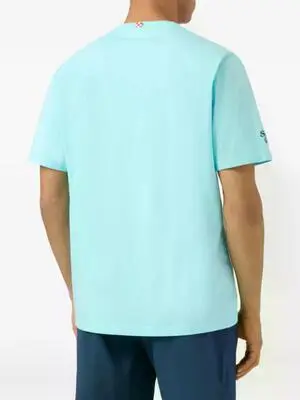 MC2 SAINT BARTH Portofino Embroidered T-shirt - Blue