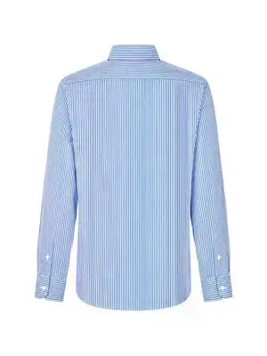 GUGLIELMINOTTI Vertical-stripe Long-sleeve Shirt - Blue