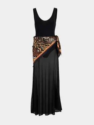 Zimmermann Aster Scarf Maxi Dress - Black