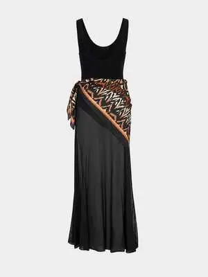 Zimmermann Aster Scarf Maxi Dress - Black