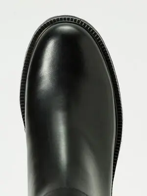 TWINSET Buckled Leather Ankle Boots