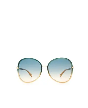 Chloé Eyewear Butterfly Frame Sunglasses - Blue