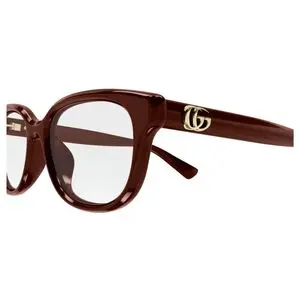 Gucci Square Frame Eyeglasses - Red