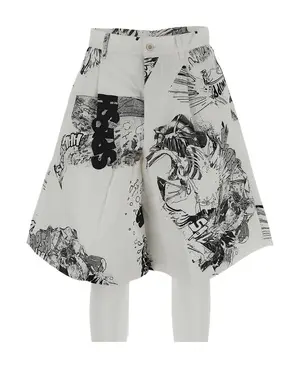 Comme Des Garcons Logo Shorts For Men