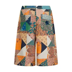 Etro Patchwork Print Shorts