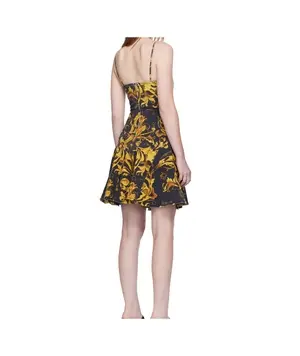 Versace Graphic Pattern Spaghetti Strap Dress