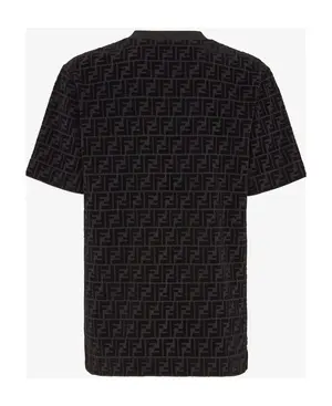 Fendi Ff Motif Oversized T-shirt - Black