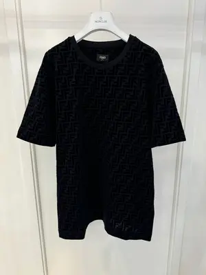 Fendi Ff Motif Oversized T-shirt - Black