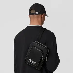 Burberry Kieran Logo Printed Shoulder Bag