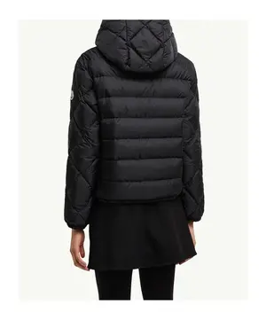 Moncler Arvouin Hooded Diamond-quilted Short Down Jacket