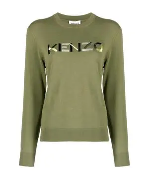 Kenzo Logo Embroidered Crew Neck Jumper
