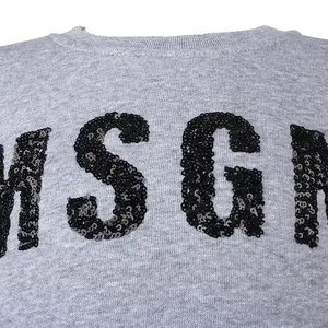 MSGM Embellished Logo Sweatshirt - Gray