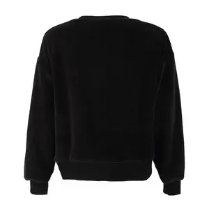 MSGM Logo Pullover With Ribbed Details - Black