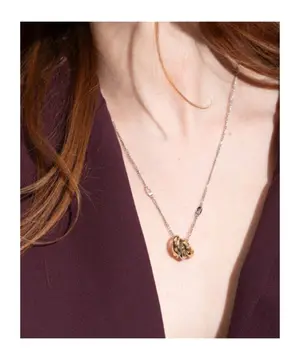 COACH Pendant Detailed Chain Necklace