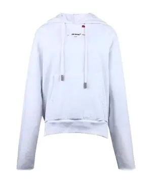 Off-White Logo Hooded Sweater - Blue