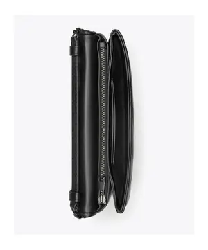 Tory Burch Kira Chevron Chain Wallet - Black