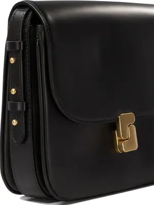 Soeur Structured Flap Crossbody Bag
