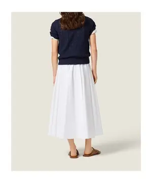 Miu Miu Cotton Polo Shirt - Navy Blue