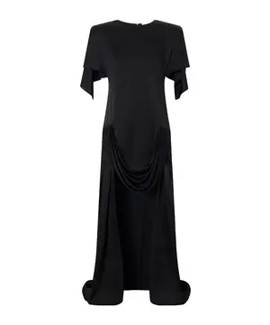Stella McCartney Gathered Satin Mini Dress