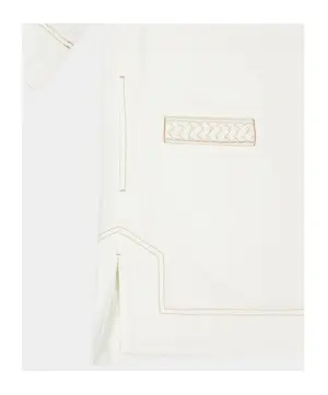 Zimmermann Collared Cotton Dress With Concealed Placket