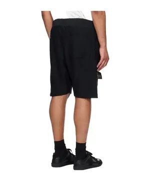 Undercover X Champion Black Logo Embossed Shorts