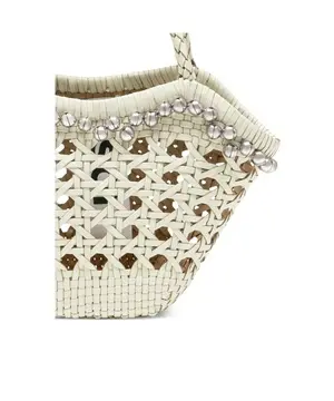 OSOI Beaded Woven Shoulder Bag