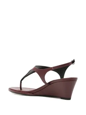 AeydĒ Roose Leather Wedge Sandals - Multicolor