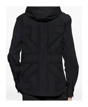 Off-White Button-up Hooded Shirt