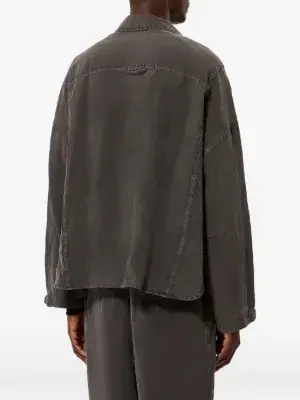 Isabel Marant Étoile Oversized Lace-up Linen Jacket