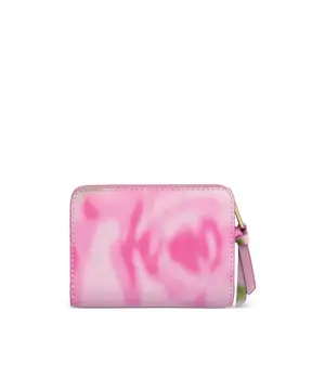 Marc Jacobs The Blurred Floral Snapshot Mini Compact Wallet - Pink