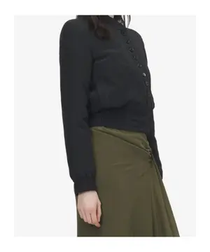 Alexander McQueen Silk Crêpe De Chine Bomber Jacket