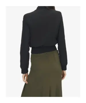 Alexander McQueen Silk Crêpe De Chine Bomber Jacket
