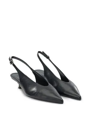 AeydĒ Camila Slingback Heeled Pumps - Black
