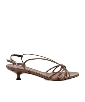 AEYDĒ Aeyde Amara Knotted Strap Buckle-Fastened Sandals