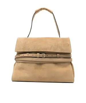 Moschino Flap Shoulder Bag - Nude